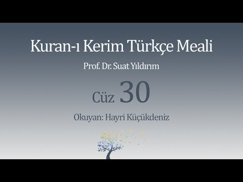 Kur'an-ı Kerim Türkçe Meali - Cüz 30