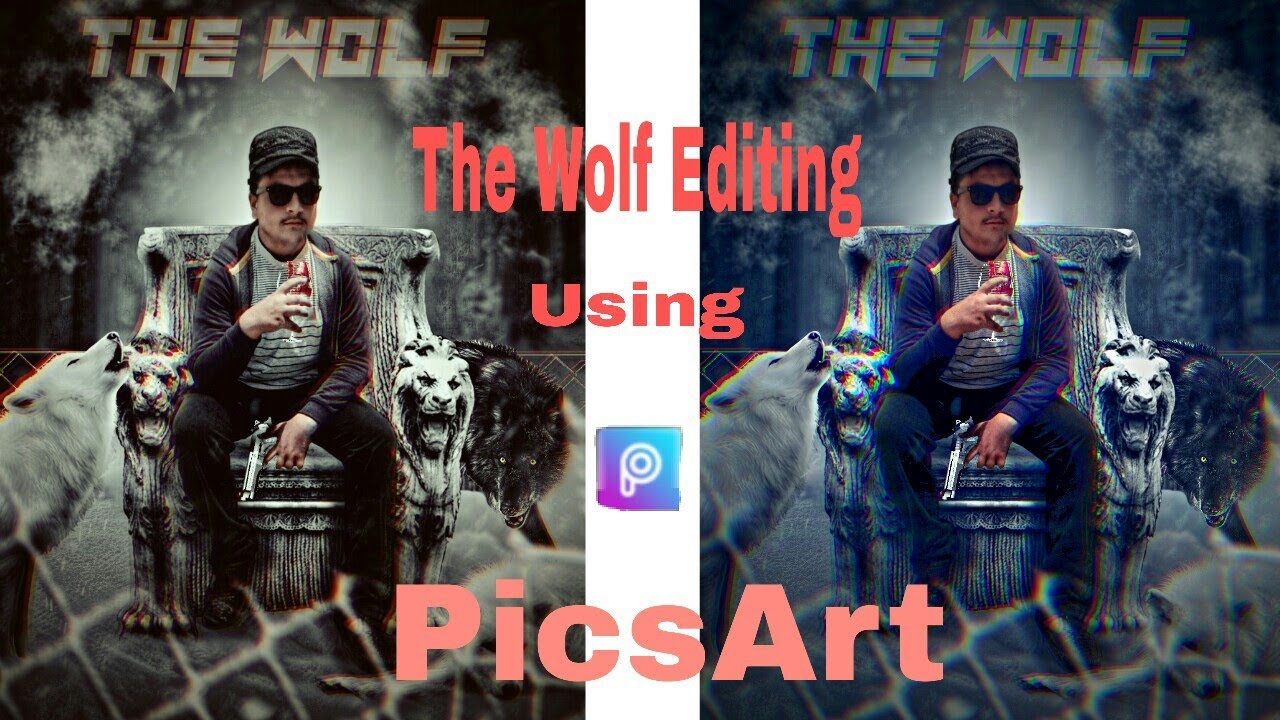 WOLF_MANIPULATION_CONCEPT_-_Photo_Editing_Tutorial_in_Picsart_Step_by_Step_in_Urdu_-_Editing ...