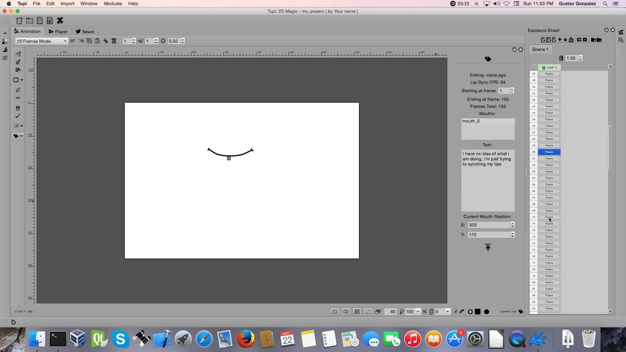 TupiTube Desk: Enhancing Papagayo lipsync interface - YouTube