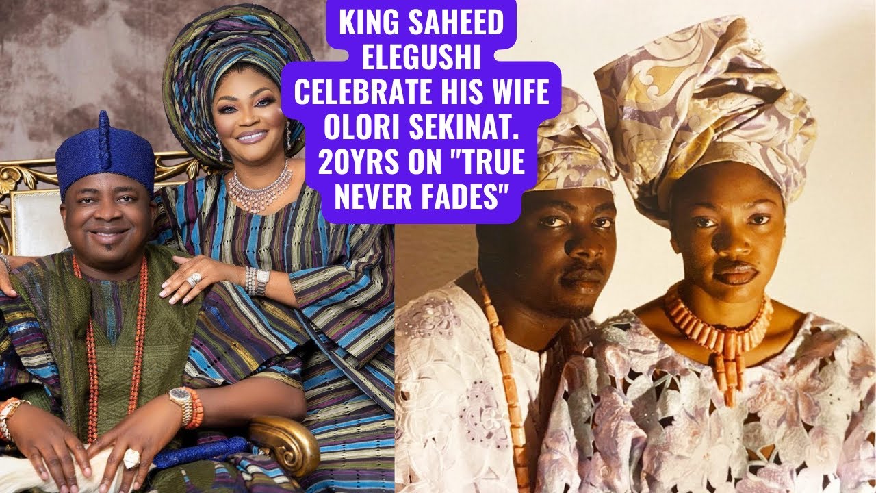 see how king saheed eleguhsi celebrate his wife olori sekinat elegushi - YouTube