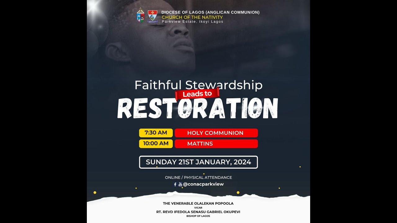 EPIPHANY 3: 10:00AM MATTINS SERVICE - 21ST JANUARY, 2024 - YouTube