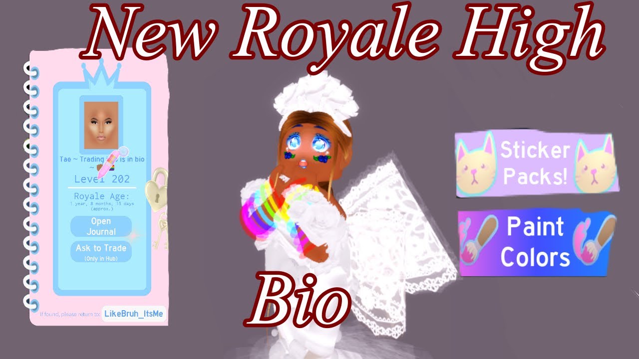 New Royale High Bio + Custom Profile Picture - YouTube