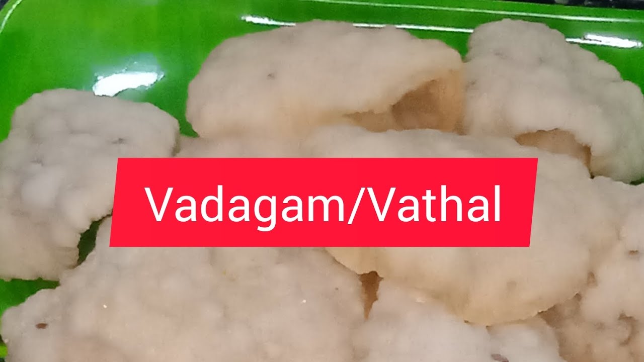 How to make Rice & Sago Vathal # Vadagam Recipe #1 year u can store ...
