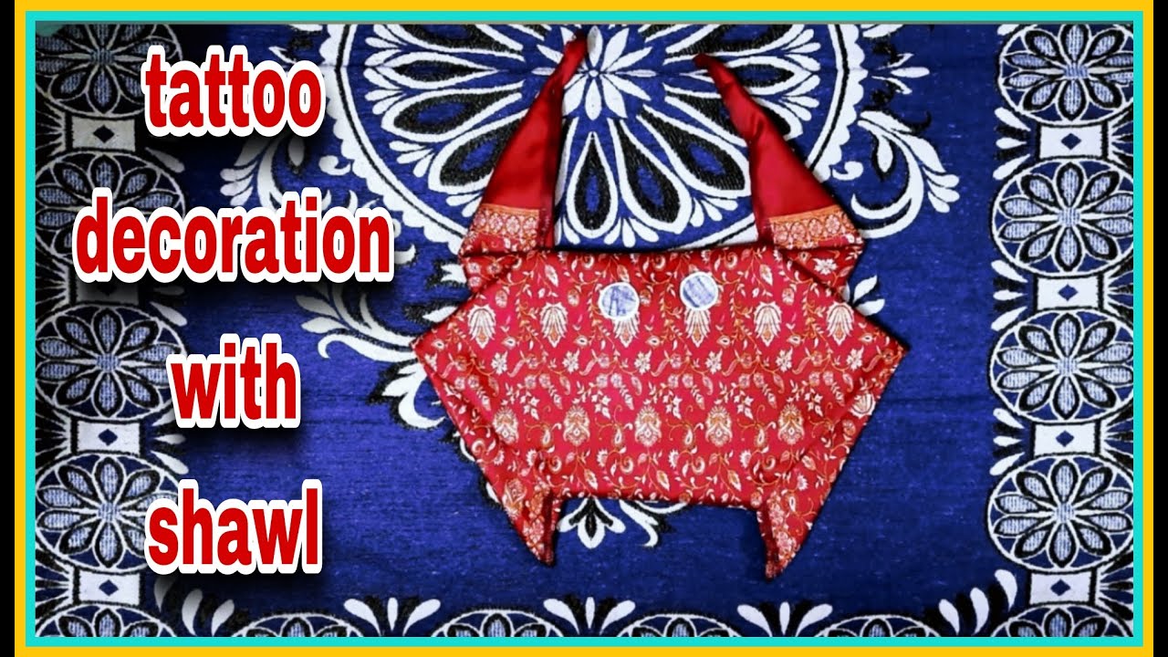 TATTOO DECORATION IDEA WITH SHAWL / CRAB MAKING CRAFT/ # ...