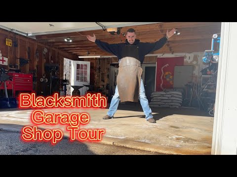 Garage Blacksmith and Metal Fabrication Shop Tour! - YouTube