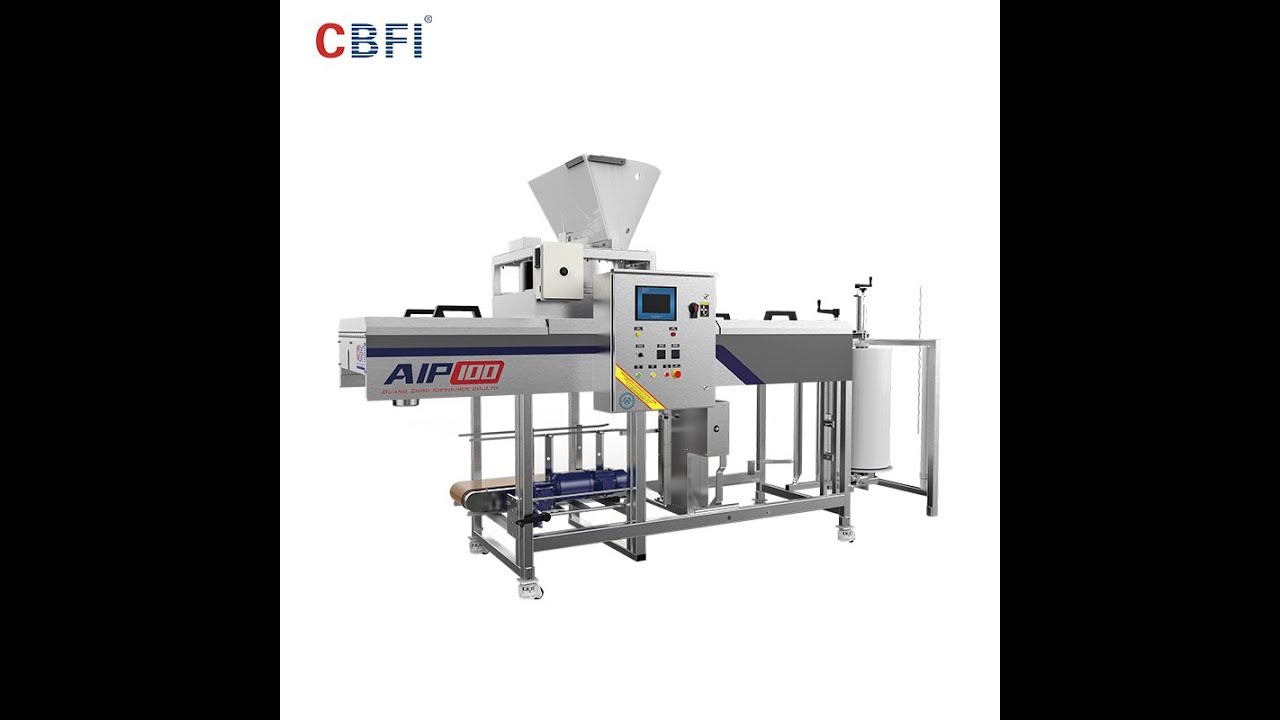 Automatic Ice Packing Machine AIP100-全自动冰粒包装机 - YouTube