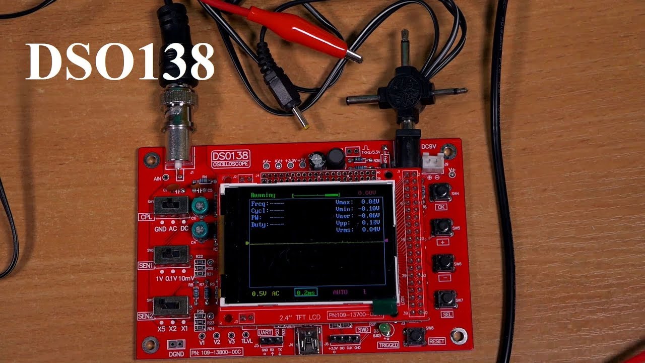 Mėgėjiškas oscilografas DSO138 iš AliExpress - YouTube