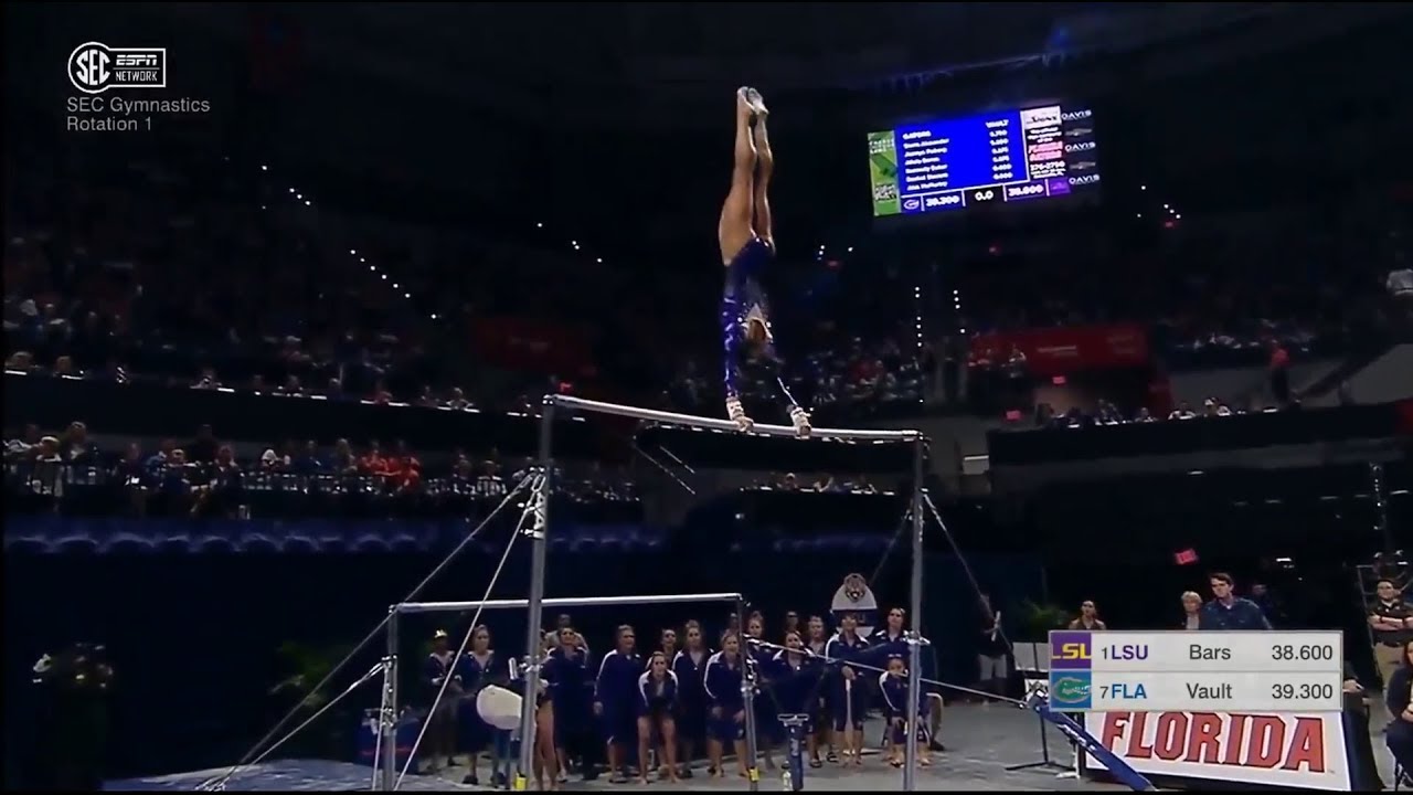 Lexie Priessman (LSU) - Uneven Bars (9.875) - LSU at Florida 2018 - YouTube