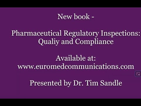 Pharmaceutical Regulatory Inspections - a new book - YouTube