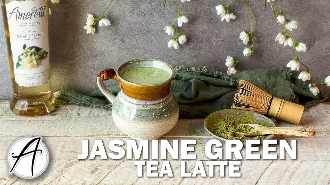 How to Make a Jasmine Green Tea Latte | DIY Floral Matcha Tea - YouTube