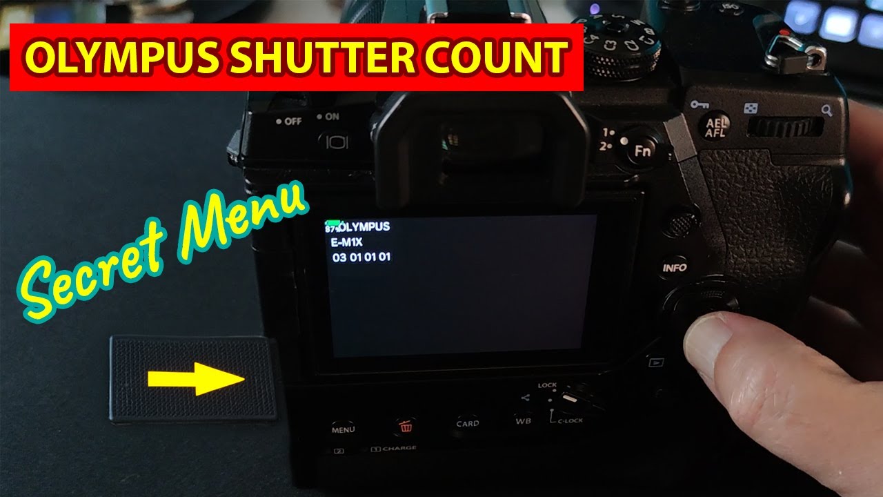 How To Check The Shutter Count On Your Olympus OM Camera OM D EM1X OM1 OM5 EM5 Tutorial - YouTube