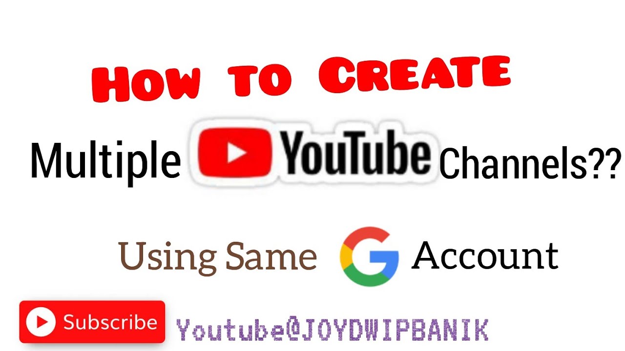 How to create multiple YouTube Channels(বাংলা) in same Phone using Same ...