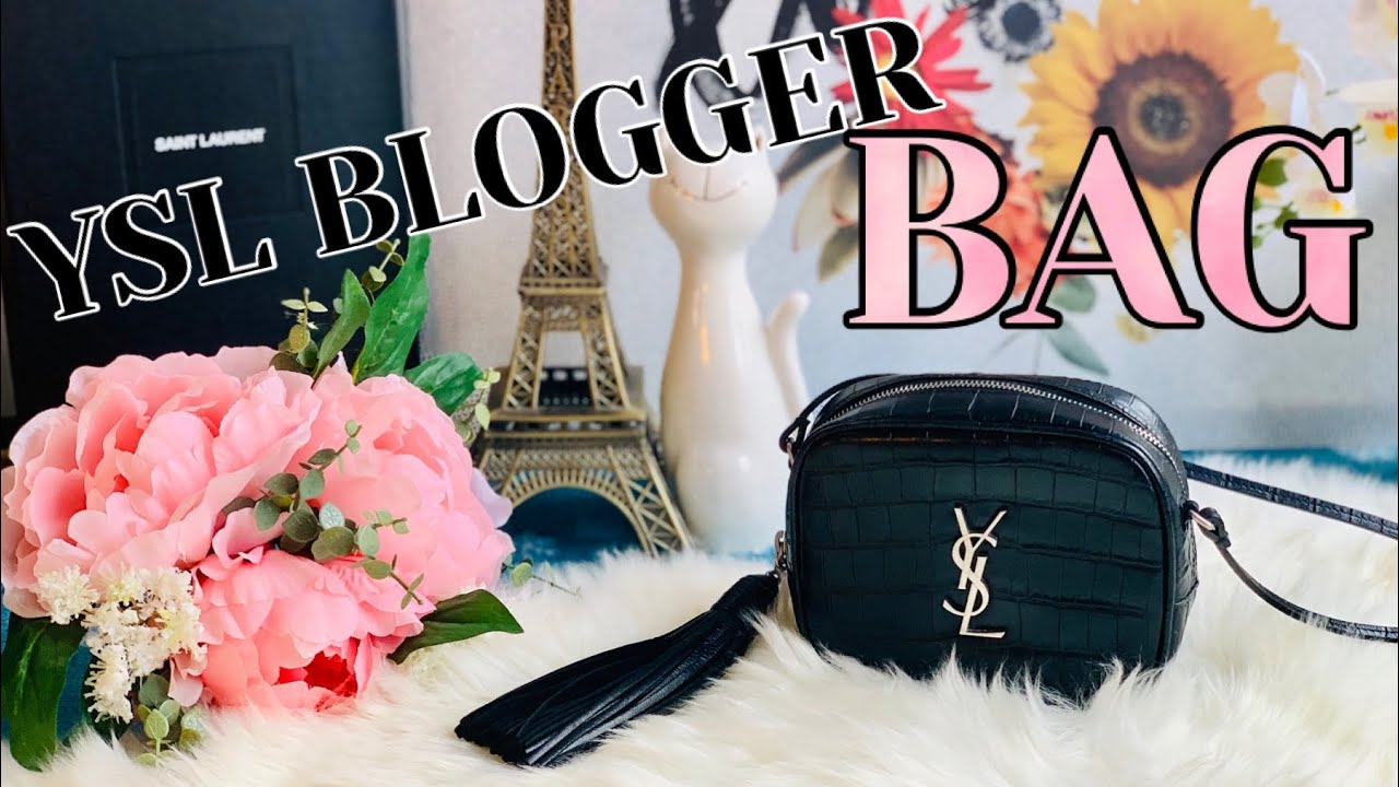 YSL BLOGGER BAG in Crocodile Embossed Leather - YouTube