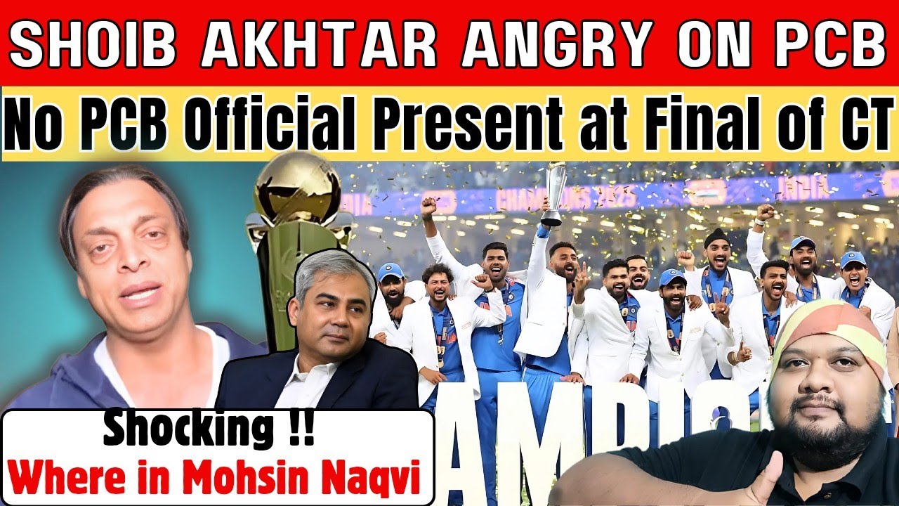 Shoib Akhtar angry on PCB🤬! Why PCB Officials missing at the Champions ...