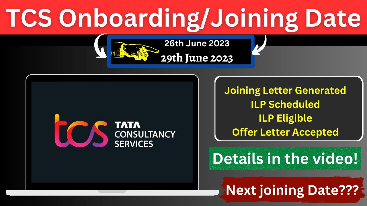 Tcs latest onboarding update | Joining: 26th June 2023 | Ninja ...