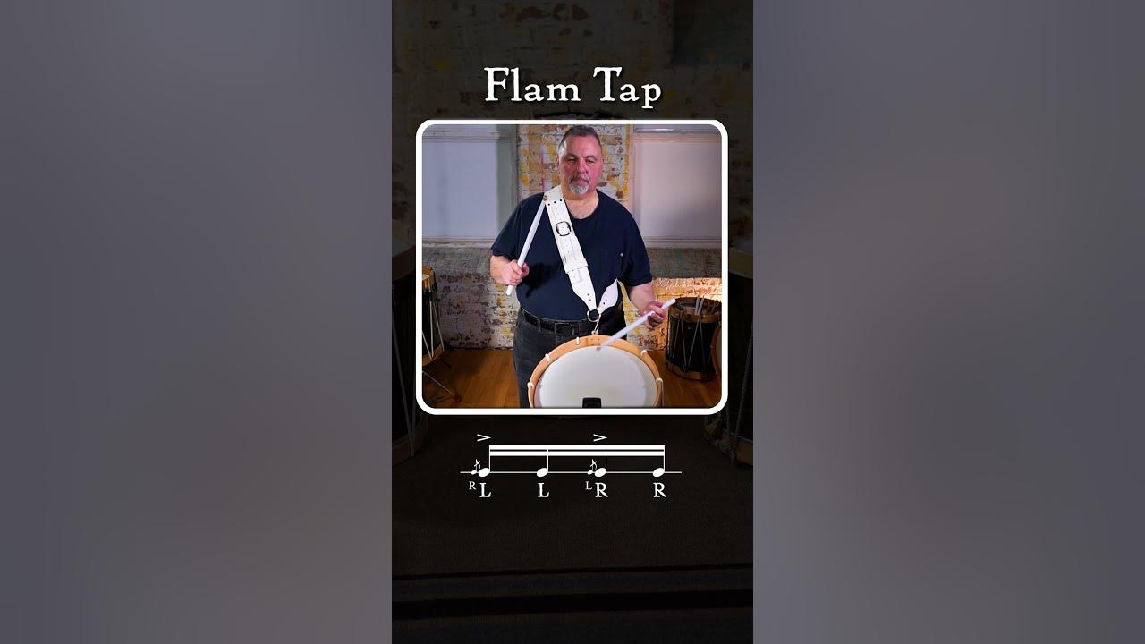 Flam Tap | Fife & Drum Rudiment Play-along with Dom Cuccia - YouTube