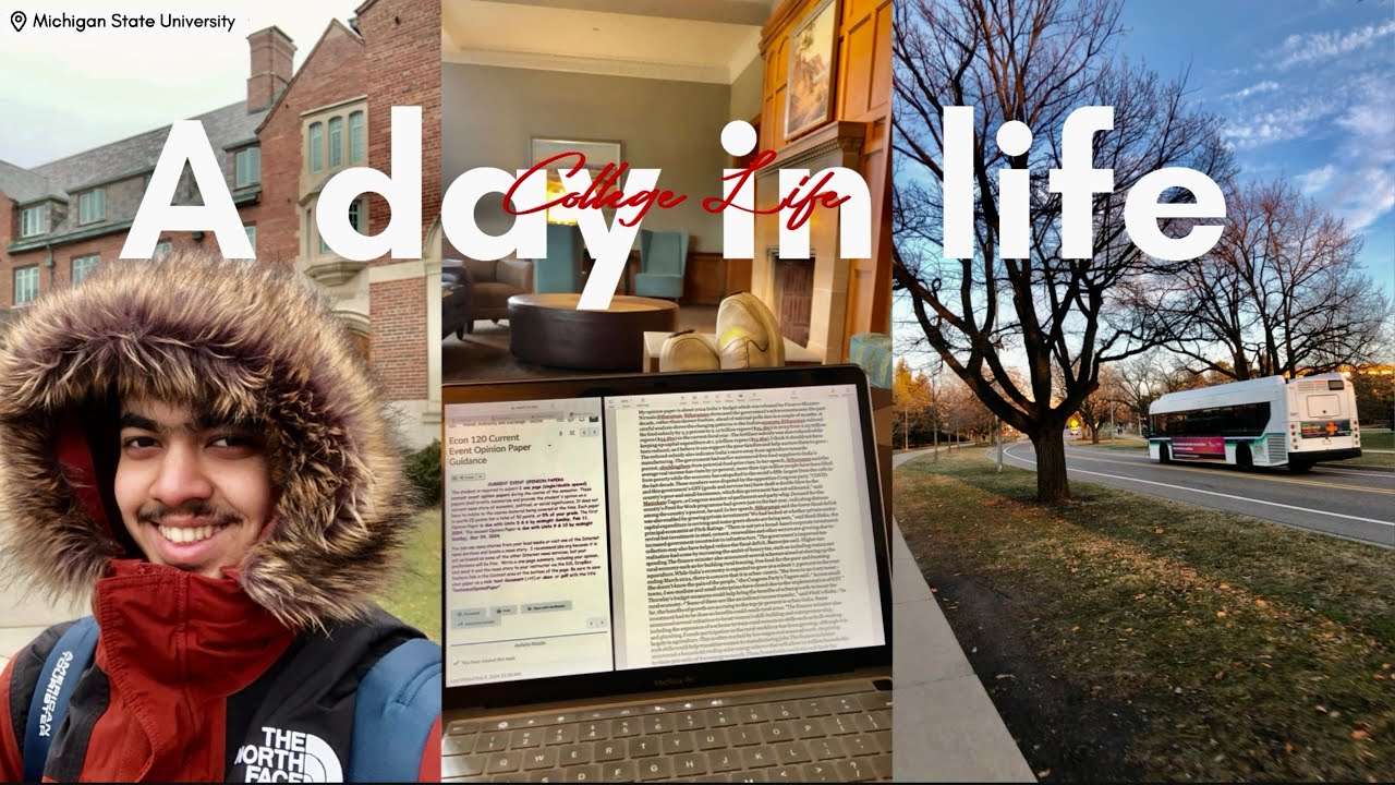 A day in life at uni | Michigan state university - YouTube