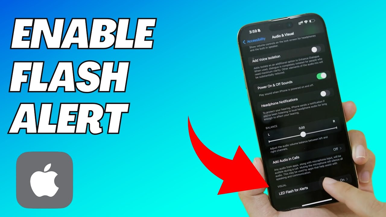 How To Enable Flash Alerts For Notifications On IPhone! - YouTube
