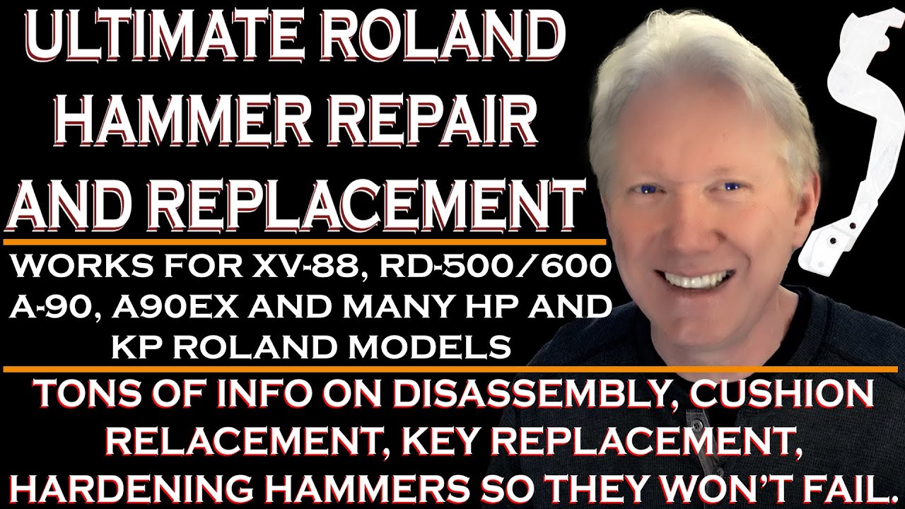 ULTIMATE ROLAND HAMMER WEIGHT AND CUSHION REPAIR ON A BUDGET - YouTube