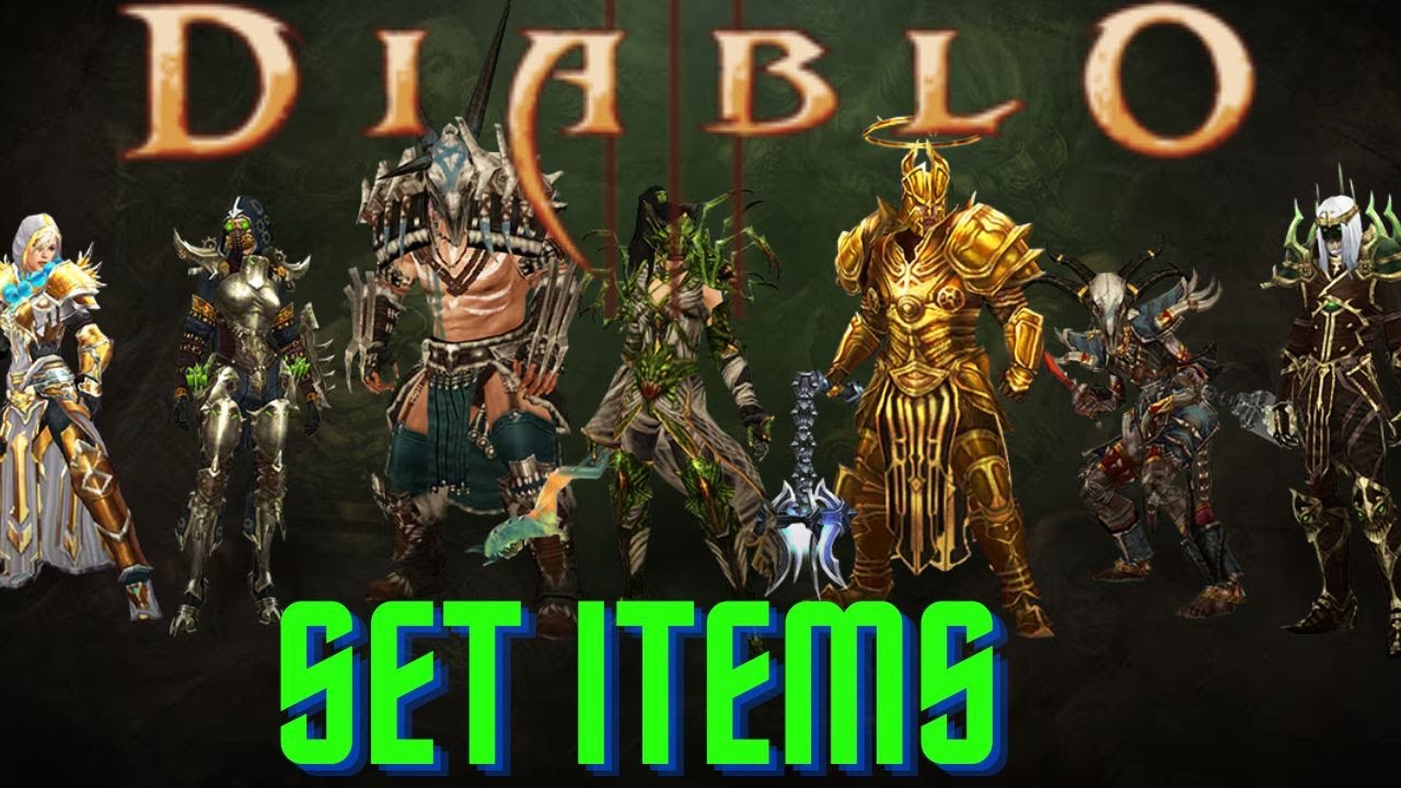 DIABLO 3 ALL MAIN SET ITEMS INCLUDING SET DUNGEONS LOCATION - YouTube