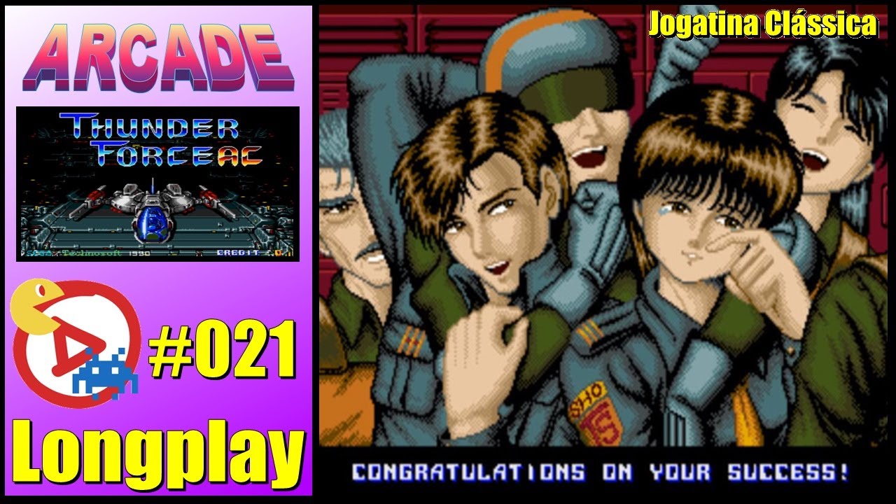 Arcade Longplay Thunder Force AC - 1CC - YouTube