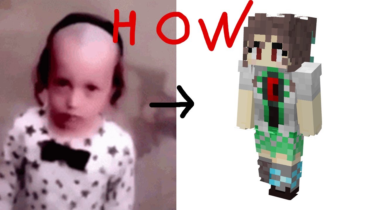 HOW to make the head of a Minecraft skin! - YouTube