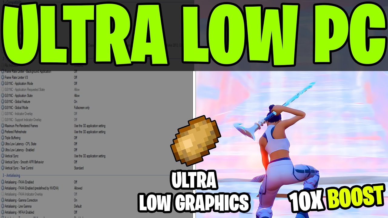 How to Get Ultra Low Graphics in Fortnite! (Max FPS + 0 Delay) In Intel ...