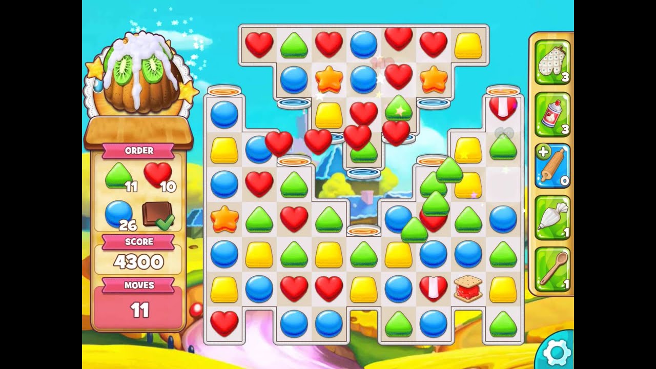 Cookie Jam Level 40 - 3 stars - YouTube