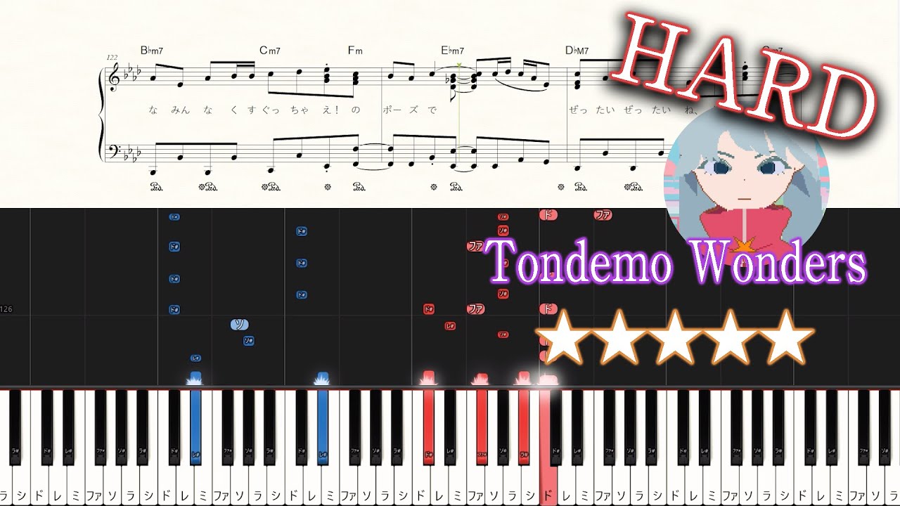 Tondemo Wonders - sasakure.UK - Hard Piano Tutorial + Sheets【Piano ...