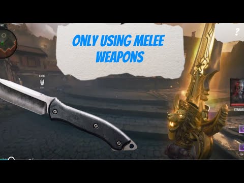Playing COD zombies but with only using a melee weapon - YouTube