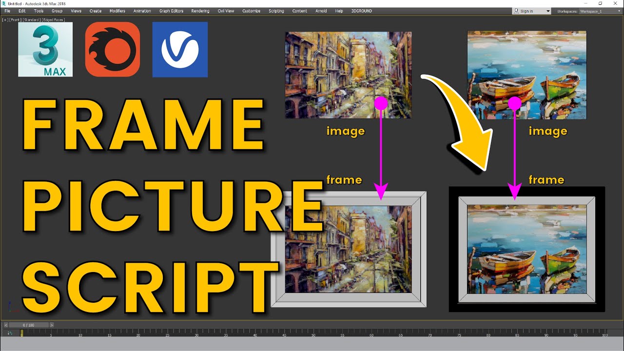 Fast Create Frame Picture 3ds Max With Frame Maker Script | Eris ...