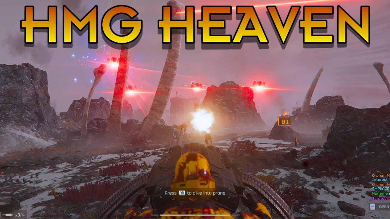 Helldivers 2 - HMG emplacement is WAY too good against bots - YouTube