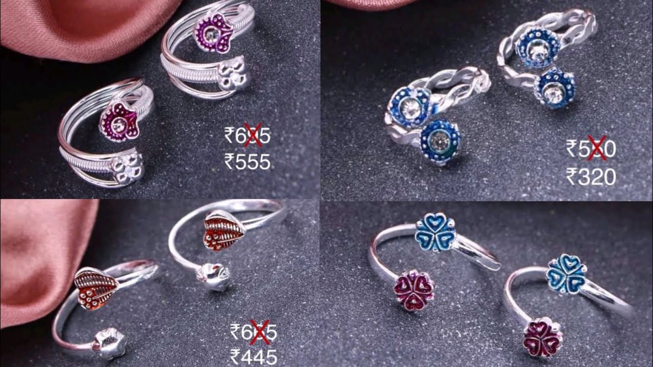 Latest Silver Toe Ring Designs | अधिक मास स्पेशल चांदीचे जोडवी | Toe ...