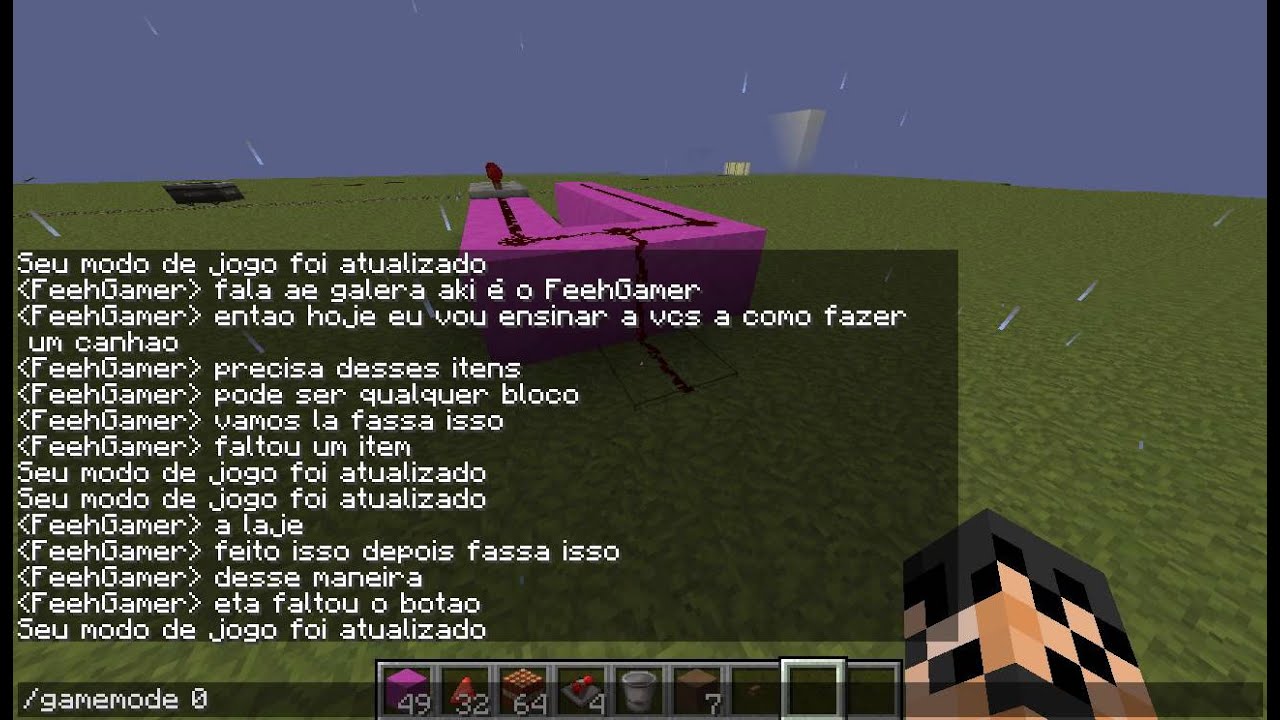 Como fazer um canhão no minecraft - YouTube
