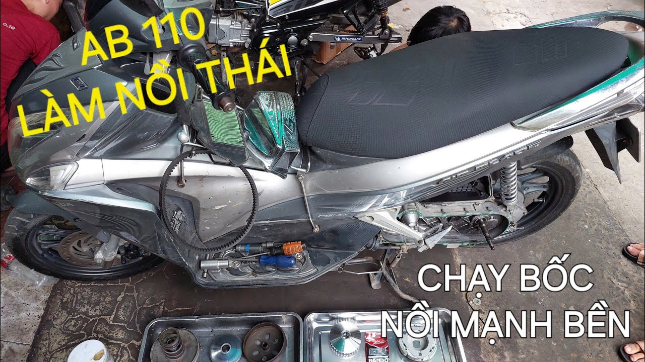 AIRBLADE 110 LÀM NỒI THÁI CHẠY BỐC ÊM HẾT RUNG ĐẦU BÁO GIÁ LÀM NỒI AB ...
