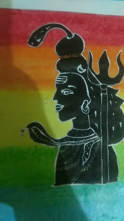 Lord Shiv ji and oil pastel colour painting sawan 🙏🙏 - YouTube