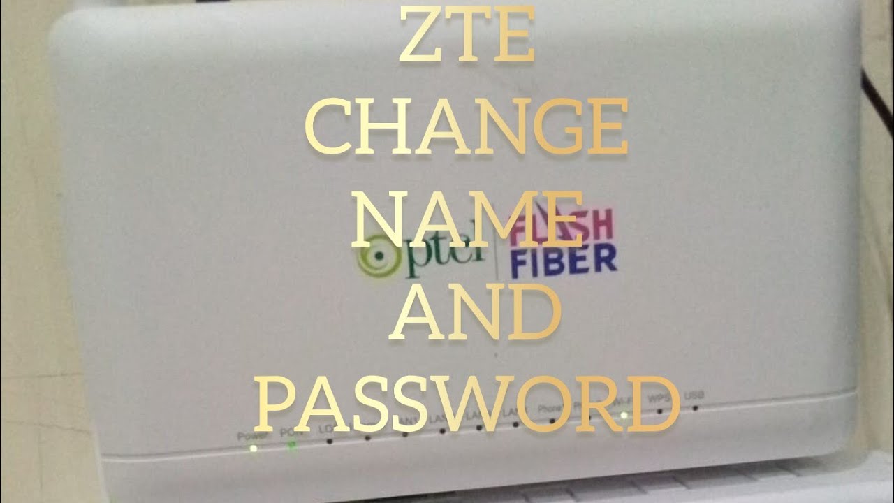 HOW TO CHANGE YOUR ZTE DEVICE NAME AND PASSWORD - YouTube