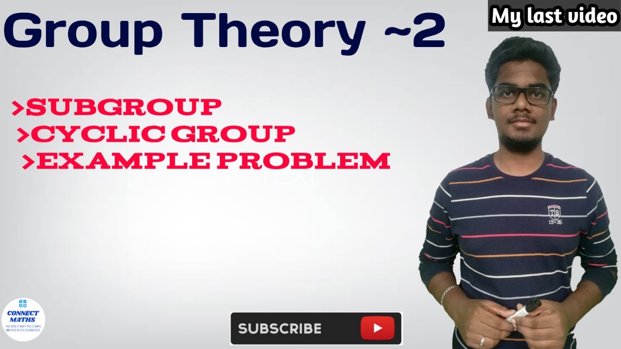 Subgroup || cyclic group || example problem || in TAMIL || connect ...