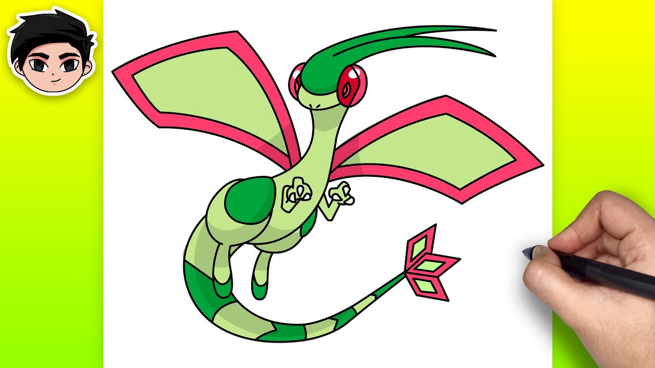 How To Draw FLYGON | Pokemon - Easy Tutorial - YouTube