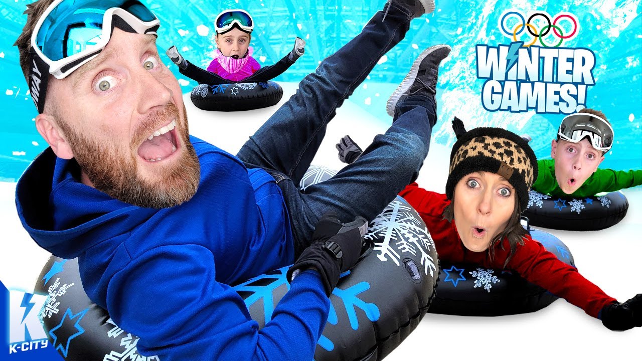 Human Shuffleboard Challenge! (Winter Games Part 3) K-CITY GAMING - YouTube