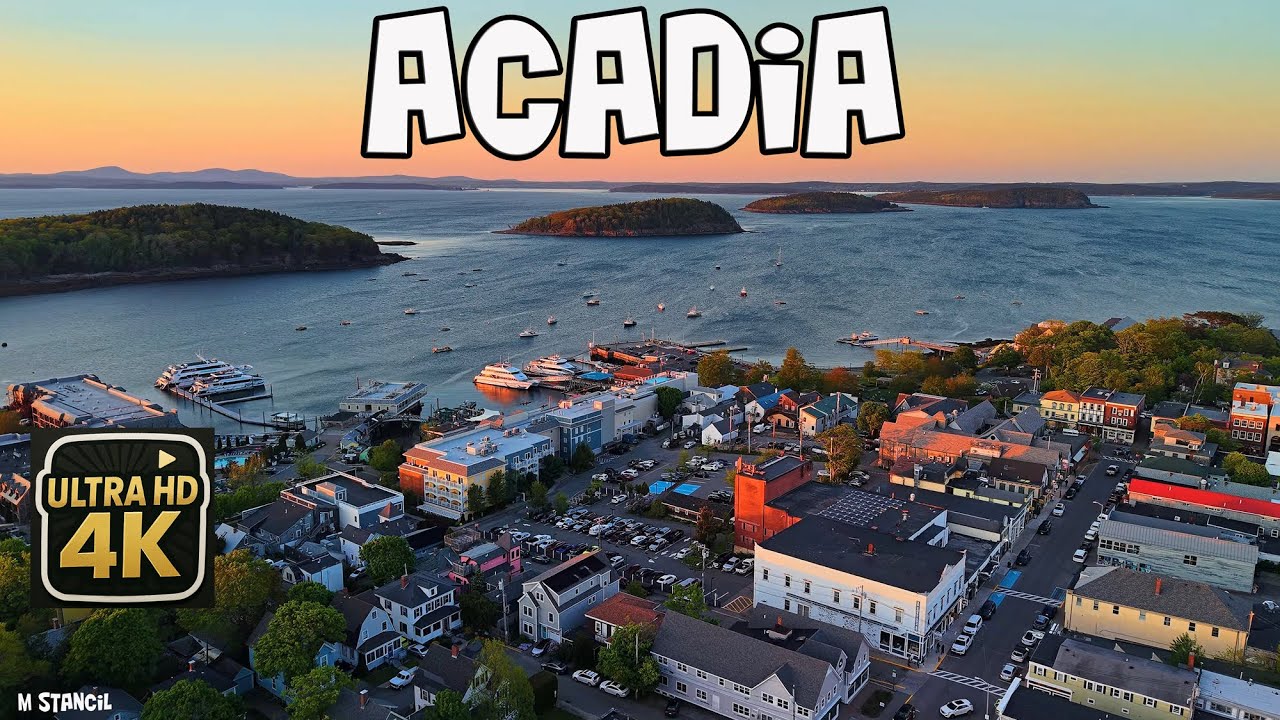 Acadia National Park Maine 4K / The Park & Surrounding Towns (DJI Mavic ...