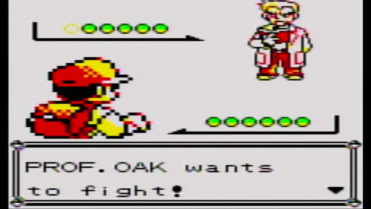 Pokémon Yellow - VS Professor Oak - YouTube