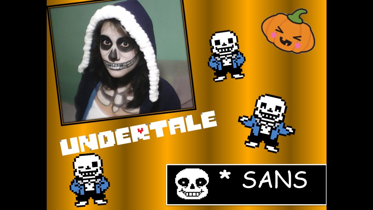 [UNDERTALE] Makeup/ Maquillaje Sans The Skeleton (Halloween) - YouTube
