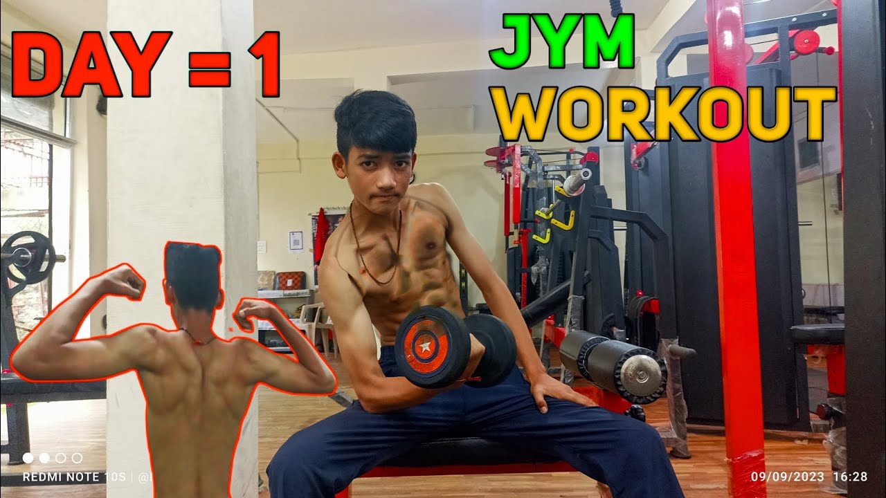 DAY = 1 JYM WORKOUT 🏋💪 ( FULL REVIWE ) - YouTube
