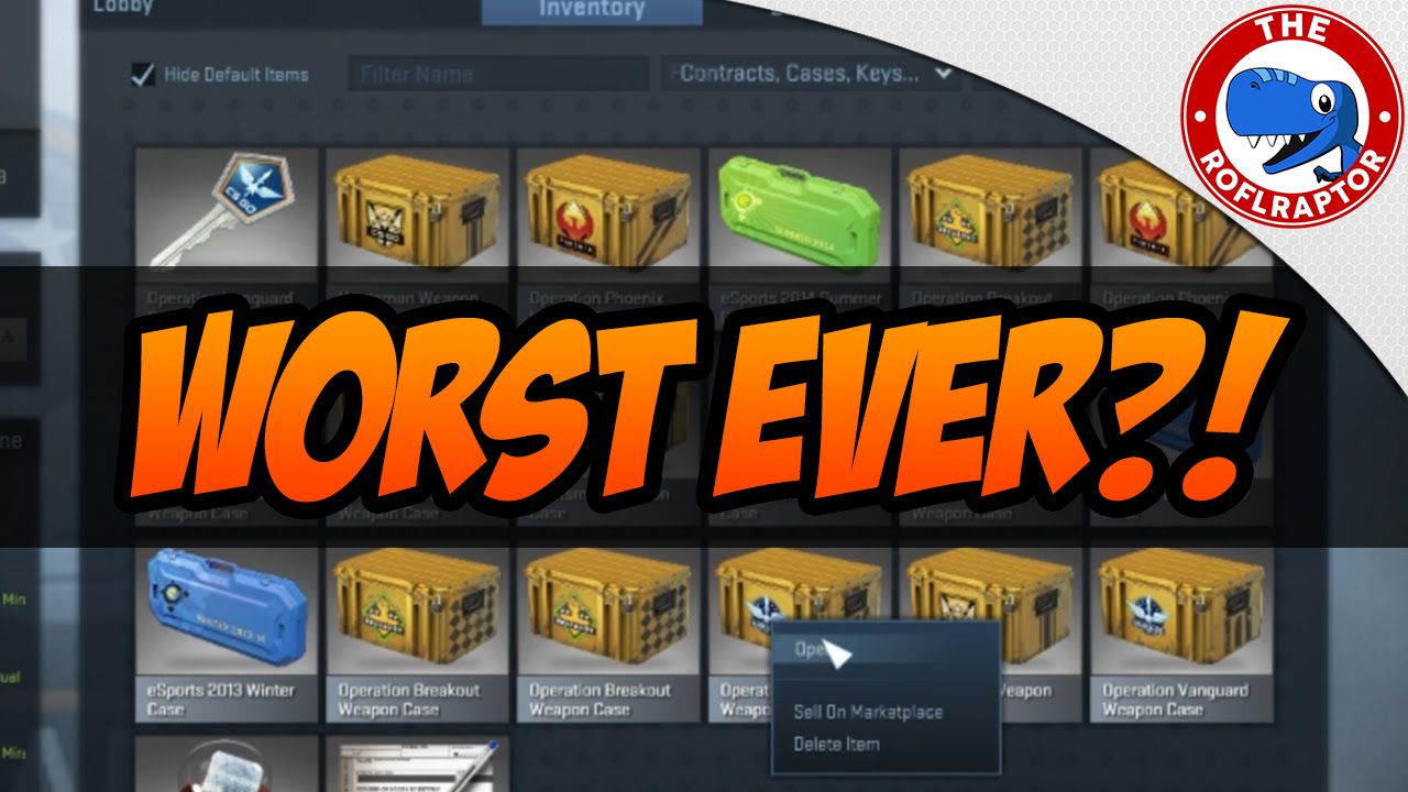CSGO | Worst Case Opening Ever?!?! [Livestream Highlight] - YouTube