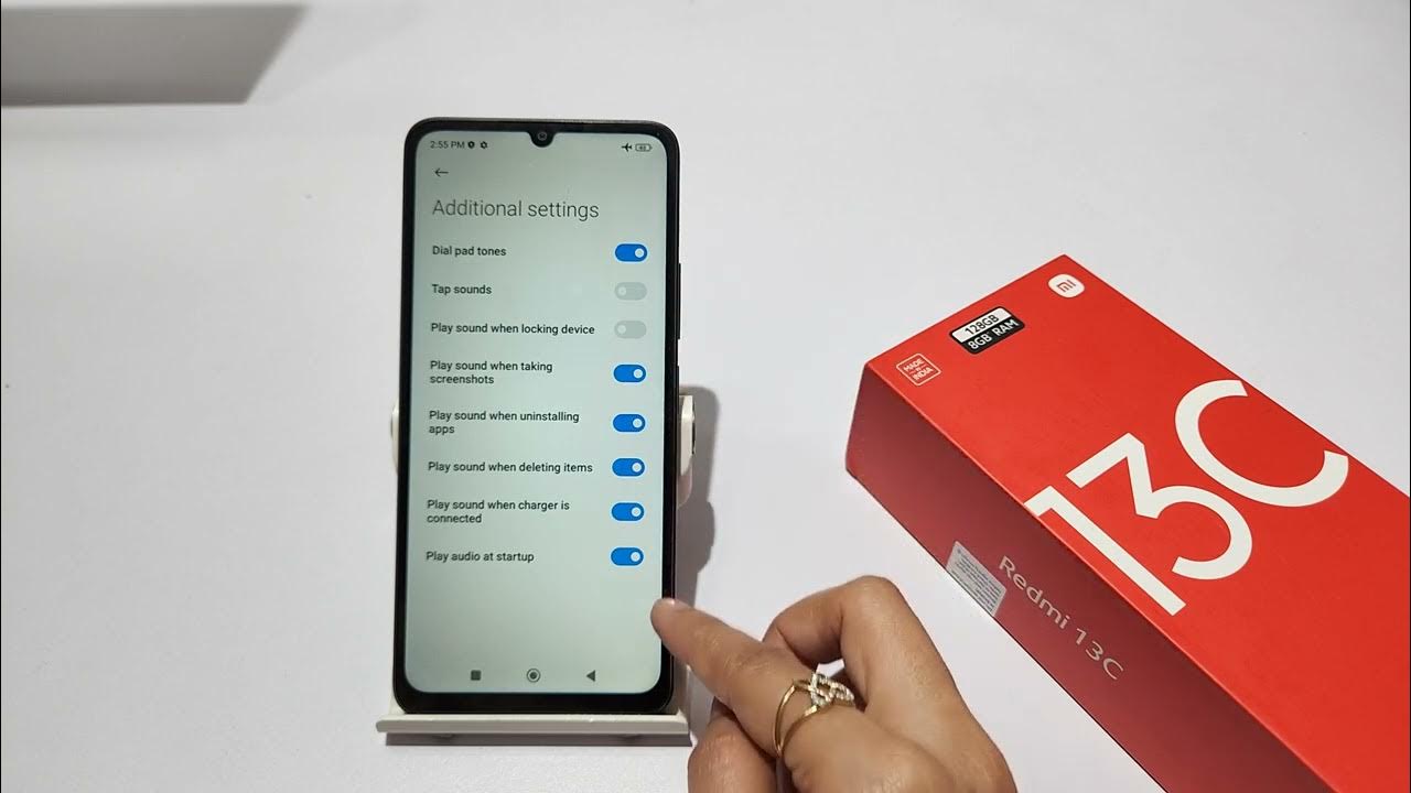 How to turn off touch sound and vibration in redmi 13c 5g | Redmi 13c me touch sound kaise ...