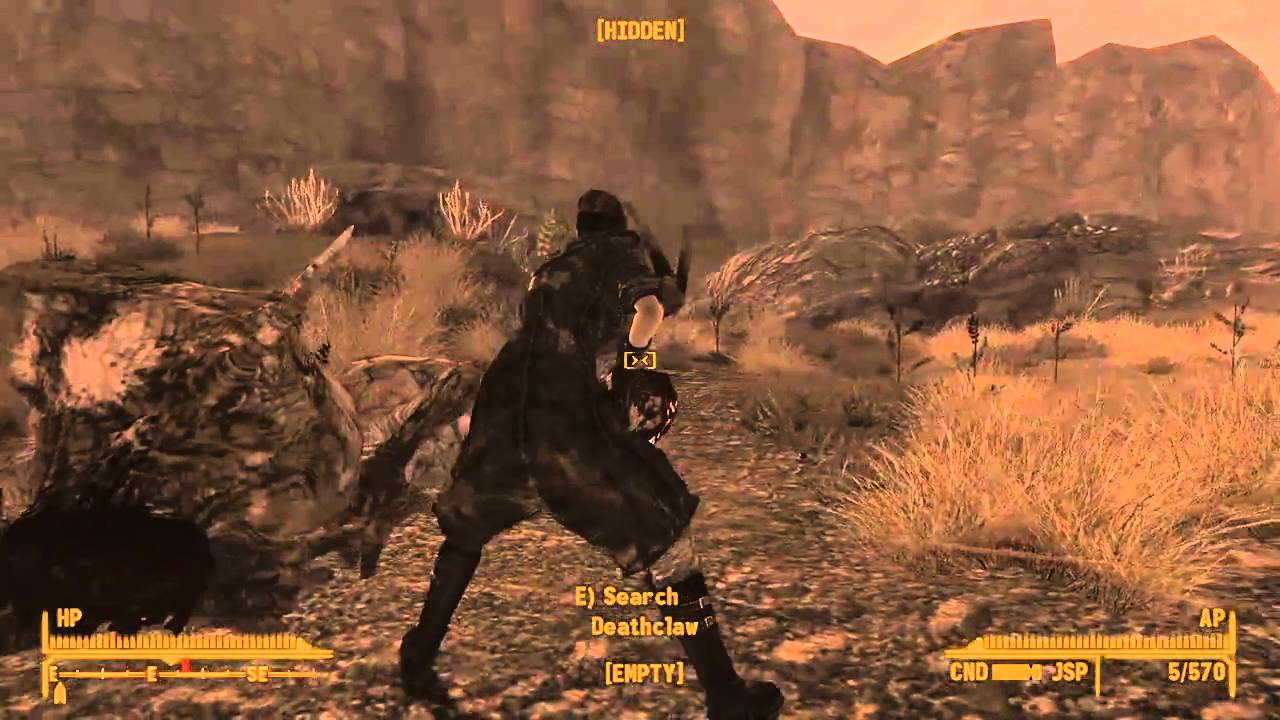 Fallout: New Vegas gameplay - Sniper Rifle at the Deathclaw Promontory ...