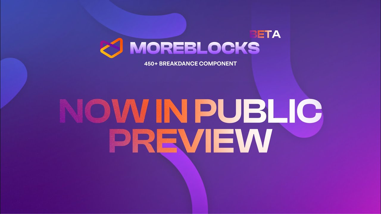 Moreblocks Beta: Now In Public Viewing - YouTube