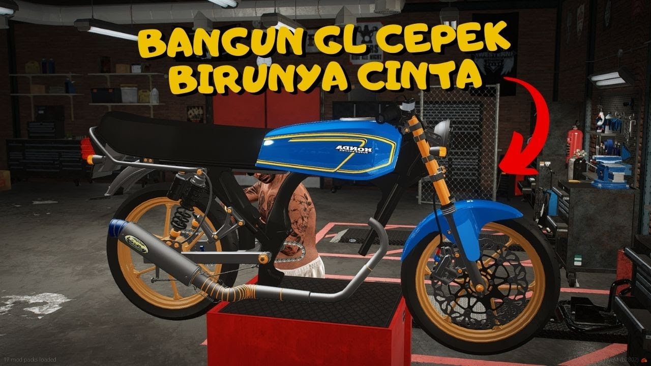 AKU MEMBANGUN MOTOR GL 100 / GL CEPEK BIRUNYA CINTA - GTA V MOD - YouTube