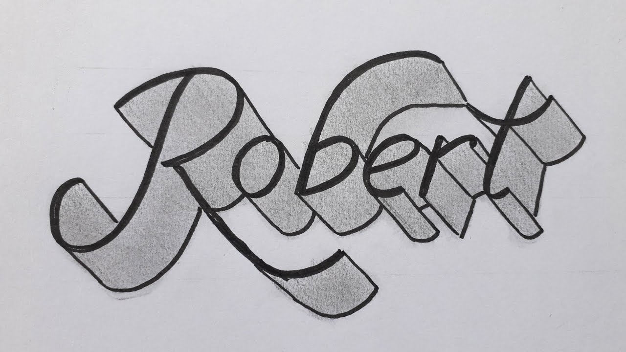 Drawings Of Names In 3d